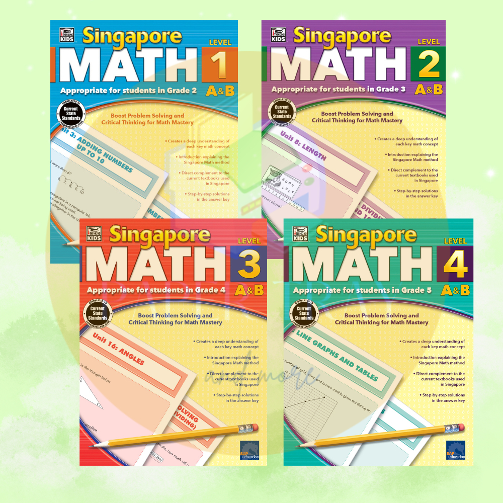 Singapore Math Level 1-4 (Lessons, Instructions, Tutorial, Exercises ...