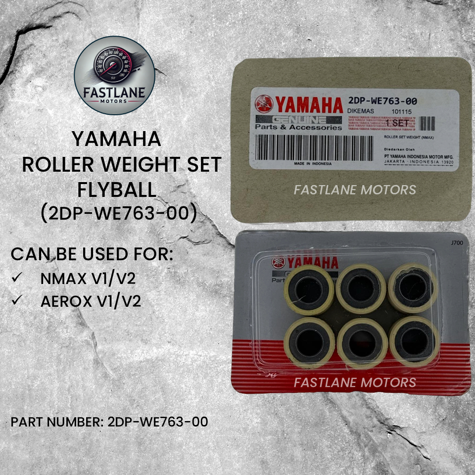 YAMAHA FLYBALL / ROLLER WEIGHT SET (2DP-WE763-00) FOR NMAX V1 / V2 ...