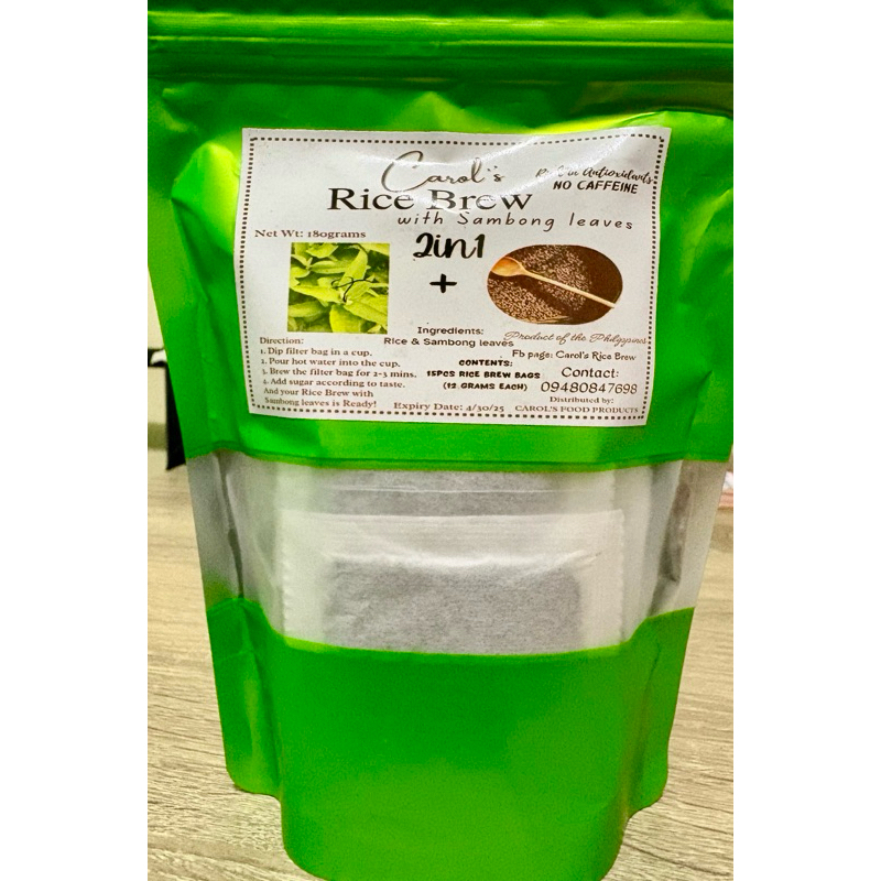 RICE BREW with SAMBONG LEAVES | Shopee Philippines
