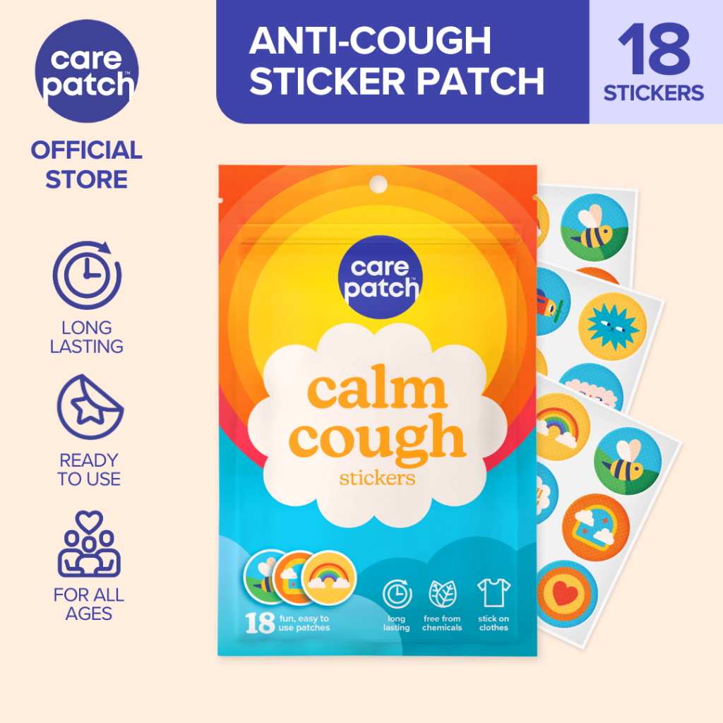 Carepatch Calm Cough Anti-Cough Sticker Patch - with Antibacterial Tea ...