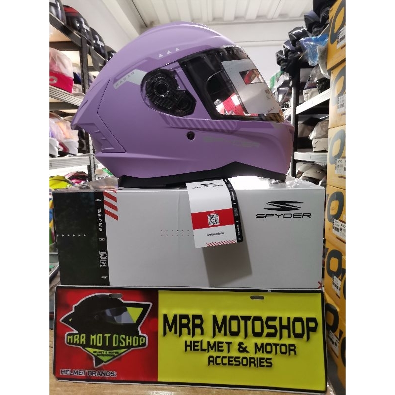 spyder radar matte purple fulface helmet | Shopee Philippines