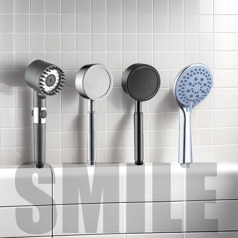 Shower head with hose High pressure bathroom shower Three spray modes ...