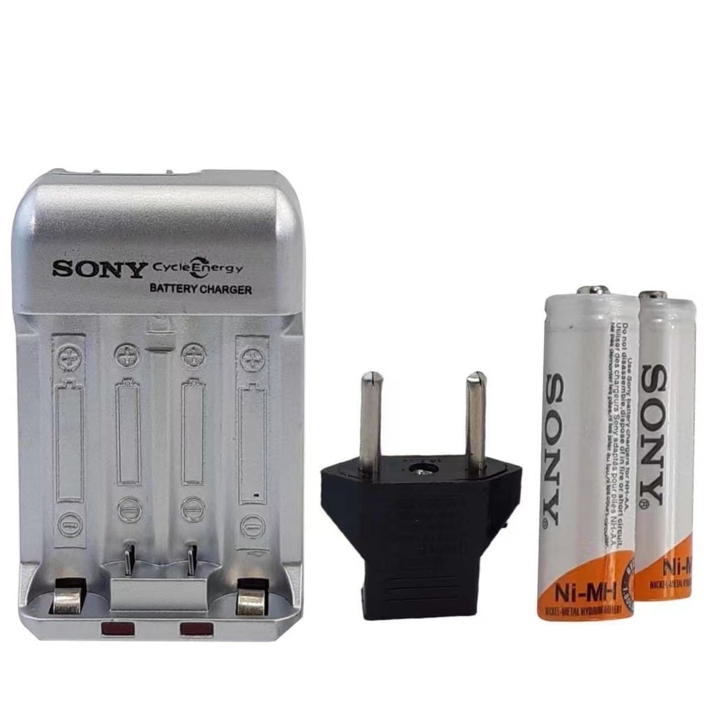 SONY Compact Charger With Rechargeable AA or AAA Battery | Shopee Philippines