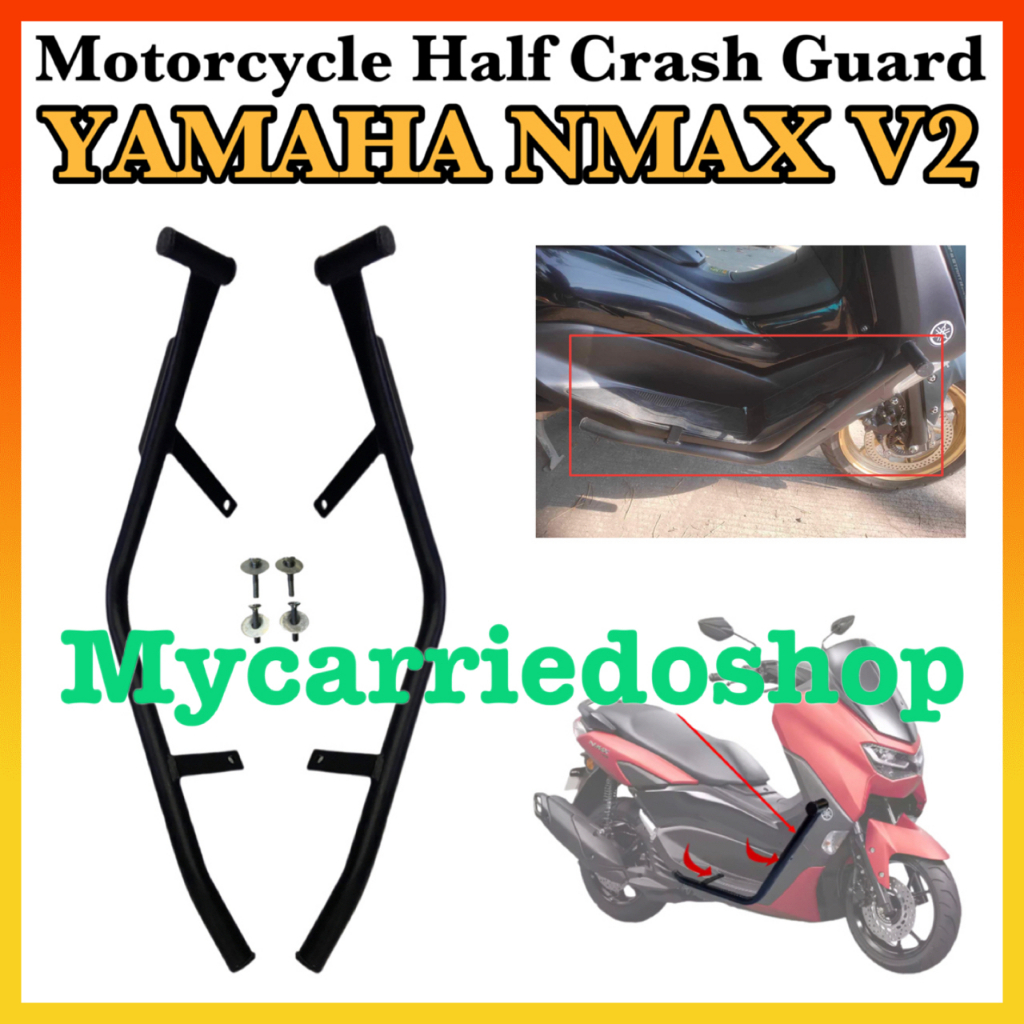 Motorcycle Half Crash Guard Pair For Yamaha Nmax V2 Good Quality Made ...