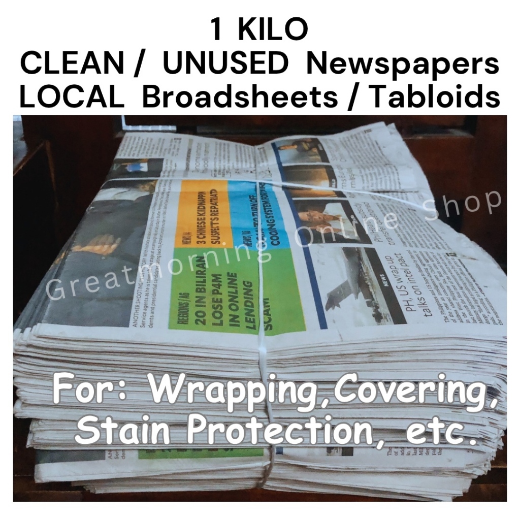 1 KILO LOCAL NEWSPAPERS (Diaryo / Dyaryo), Unused, Clean, Previous ...