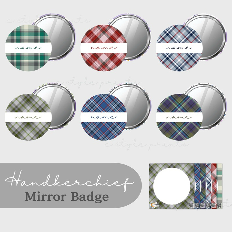 Mirror Badge/Compact Mirror/Pocket Mirror (for Men) | Shopee Philippines