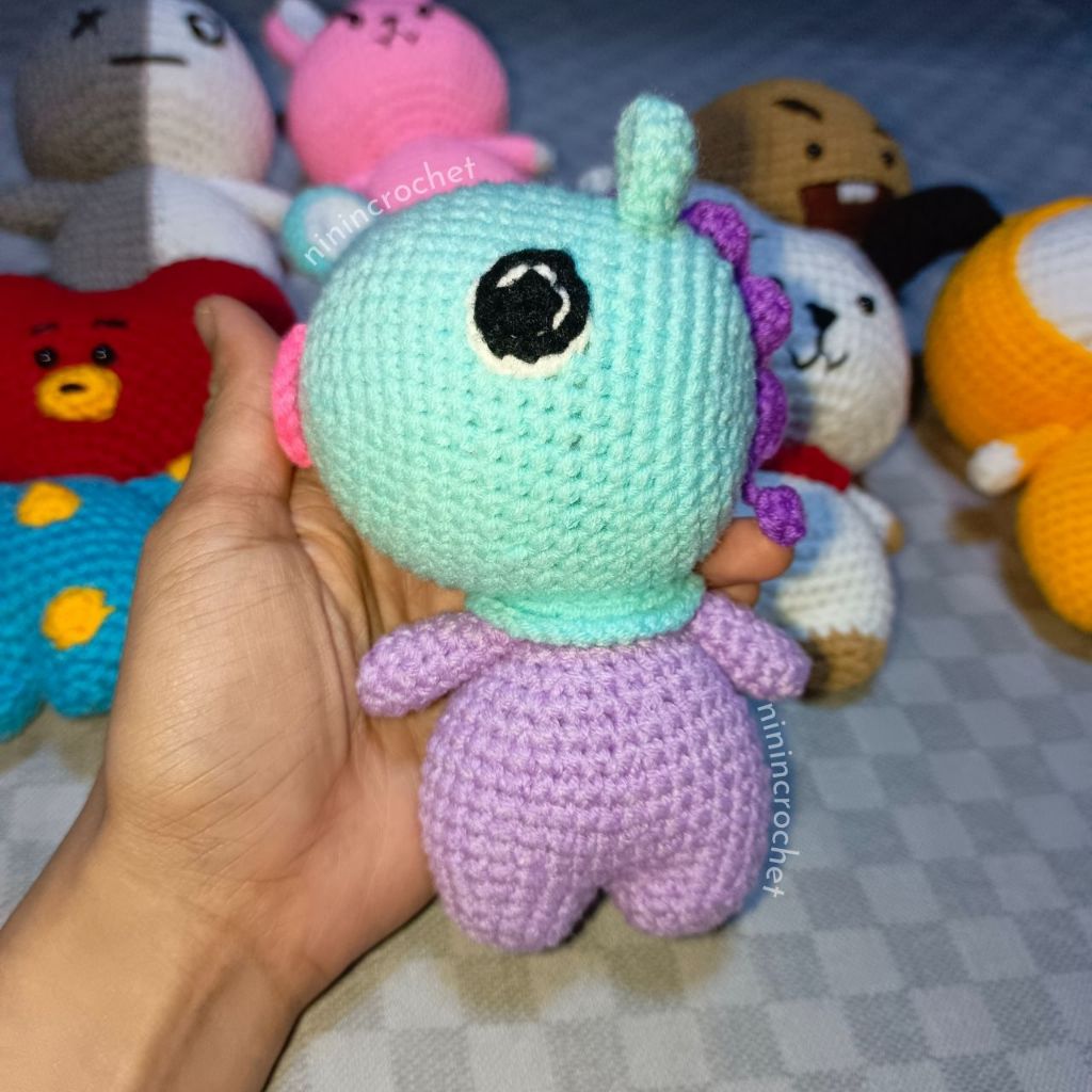 Handmade Crochet BT21 Mang Keychain | Cute Mang Keychain for BT21 Fans ...