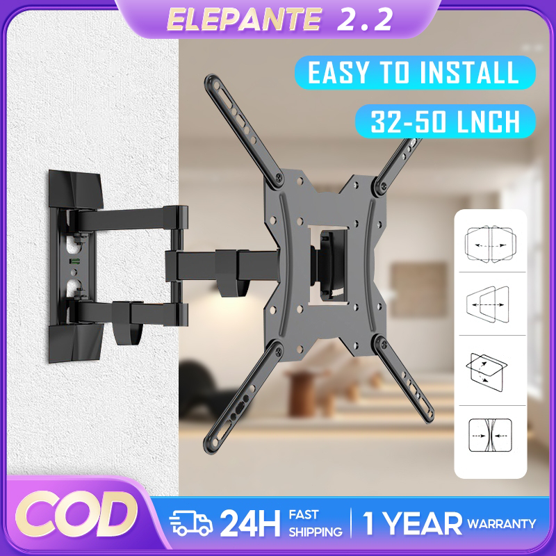 TV Wall Mount Bracket Adjustable Mount Arm 32-50 inch | Shopee Philippines