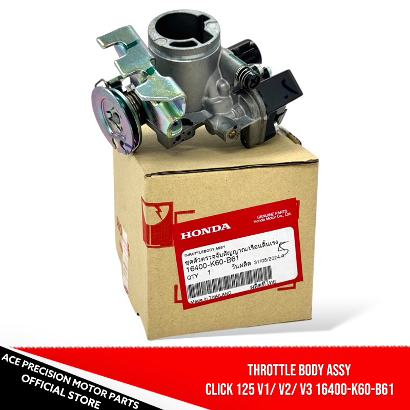 HONDA GENUINE THROTTLE BODY ASSY CLICK 125 V1/ V2/ V3 16400-K60-B61 ...