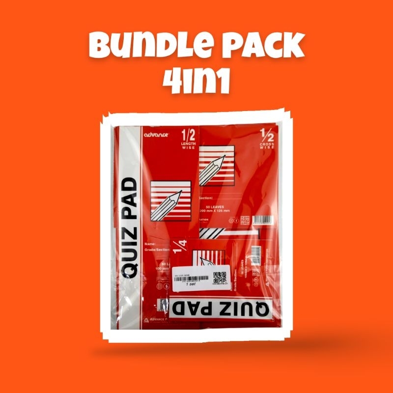 Bundle Pack 4in1 Advance Quiz Pad 1/4 Intermediate Crosswise ...
