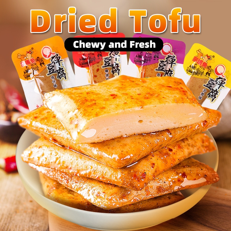 Dried Tofu 30/pcs Spicy Soy Products Vegetarian diet Latiao Mala Spicy ...