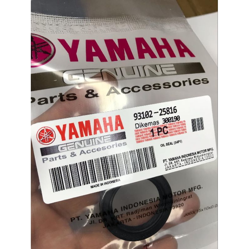 YAMAHA PULLEY SIDE CRANKSHAFT OIL SEAL MIOI125/M3 93102-25816 | Shopee ...