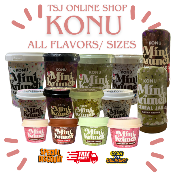 Konu Mini Krunch Cereal Jar 60g, 150g, 160g, 240g, 360g and 635grams | Shopee Philippines