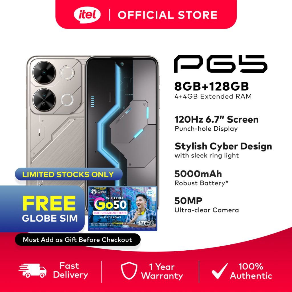 itel P65 RAM 8GB (4+4GB)+ROM 128GB 120HZ Refresh | 6.7 Big Screen ...