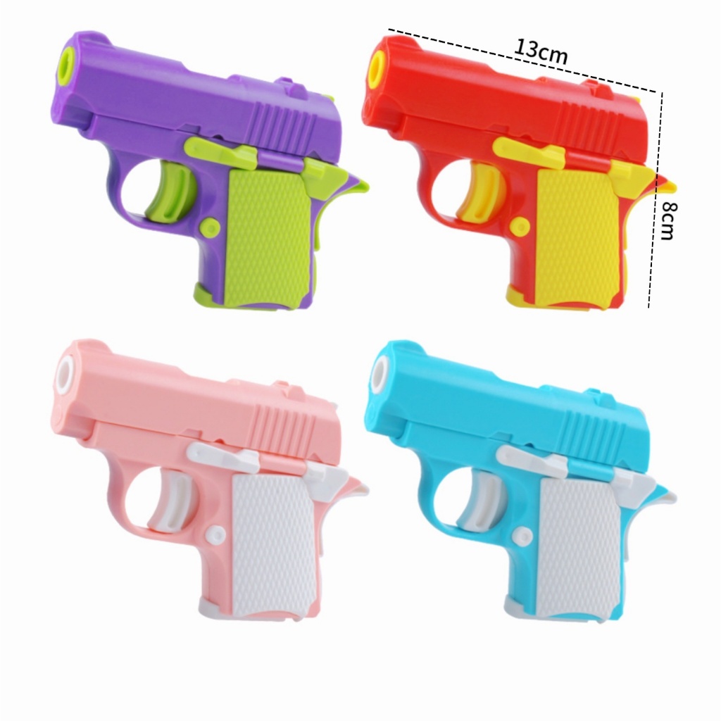 Kid plastic folding toy gun Colorful Mini Carrot Gun Kid Stress ...