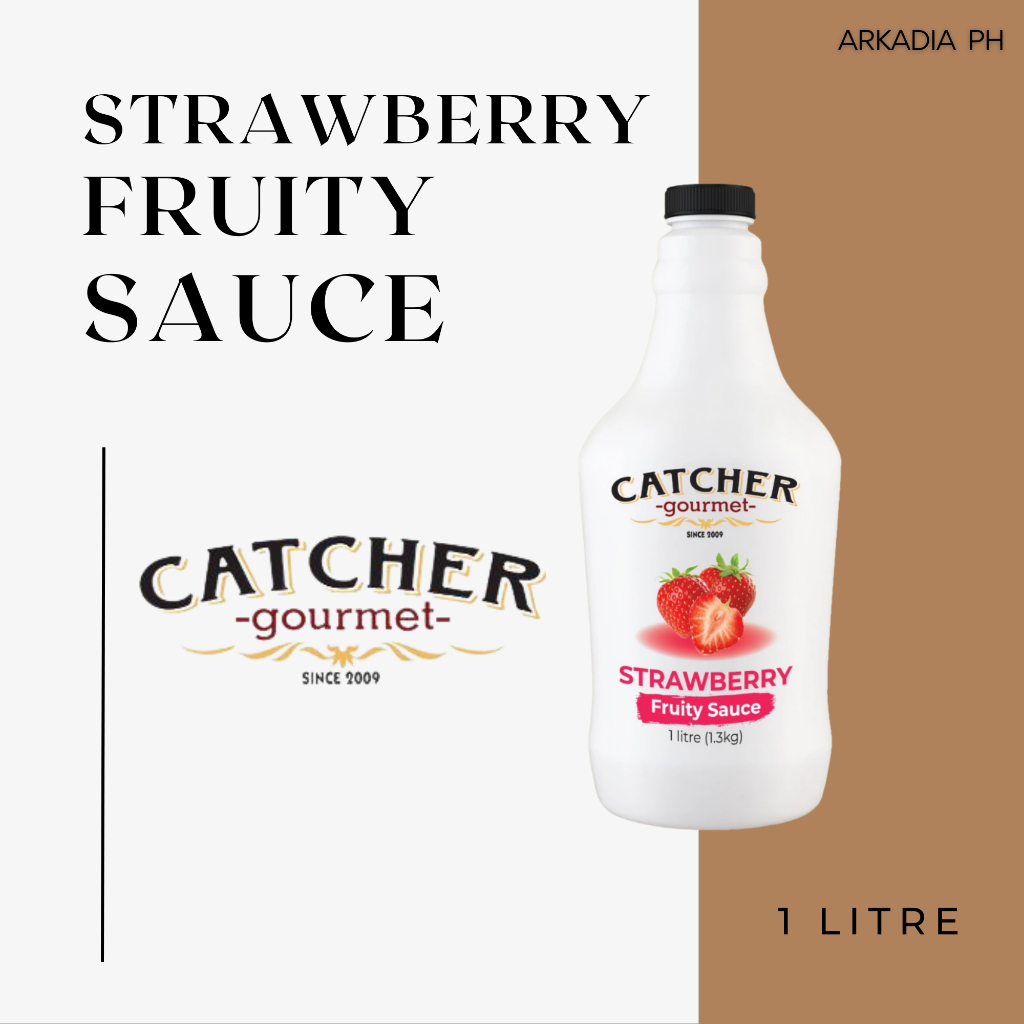 Catcher Gourmet Strawberry Fruity Sauce 1L - Perfect for Beverages ...