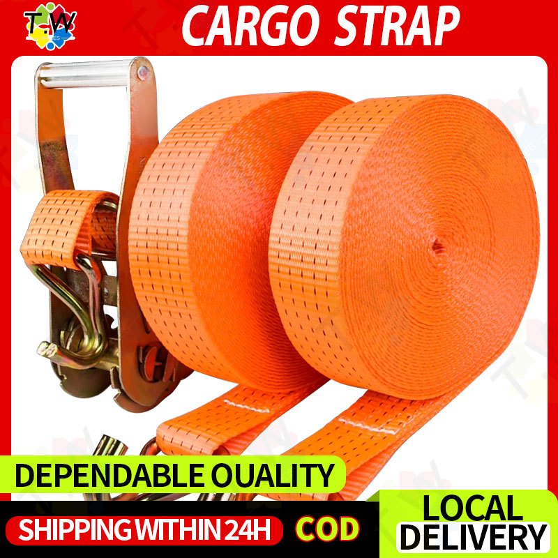 Cargo Strap Hooked Straps Container Cargo Securing Ratchet Tightener ...