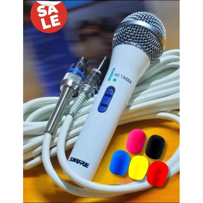 The white professional Dynamic Microphone | Shopee Philippines
