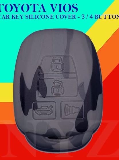 Toyota Vios Car Key Silicone Cover - 3 or 4 Buttons | Shopee Philippines