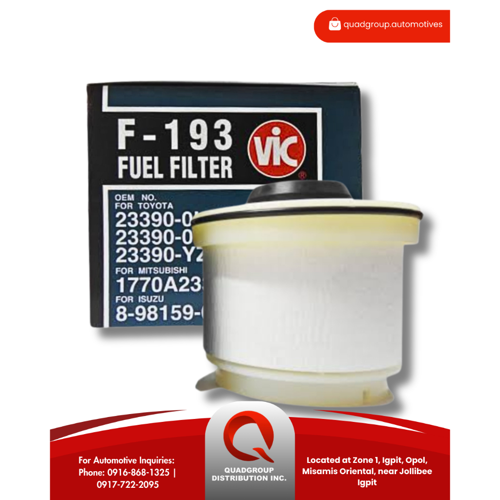 VIC FILTERS F-193 FUEL FILTER | Shopee Philippines