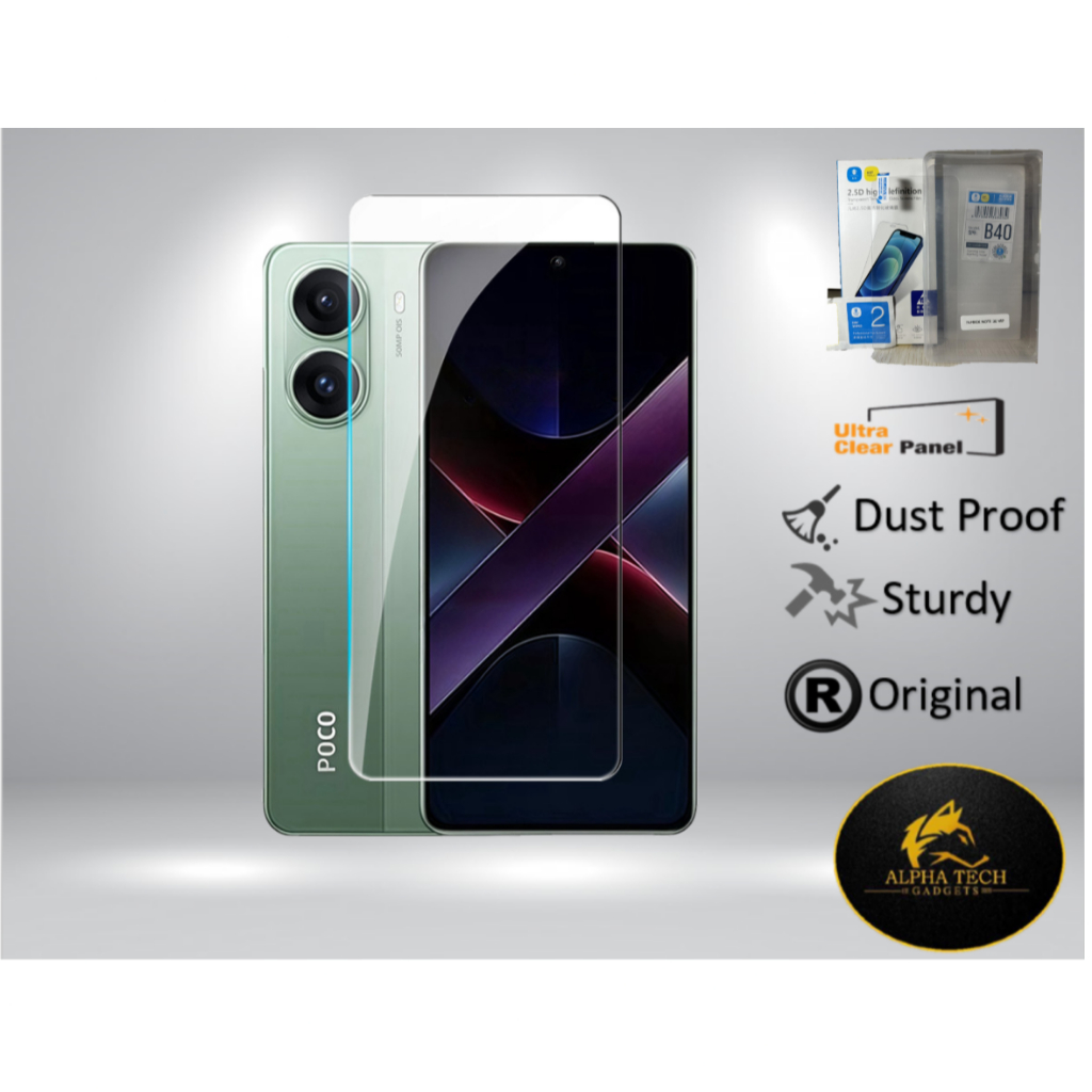 POCO X7 PRO 5G / X6 PRO 5G / X6 5G Premium ALL CLEAR Tempered Glass ...
