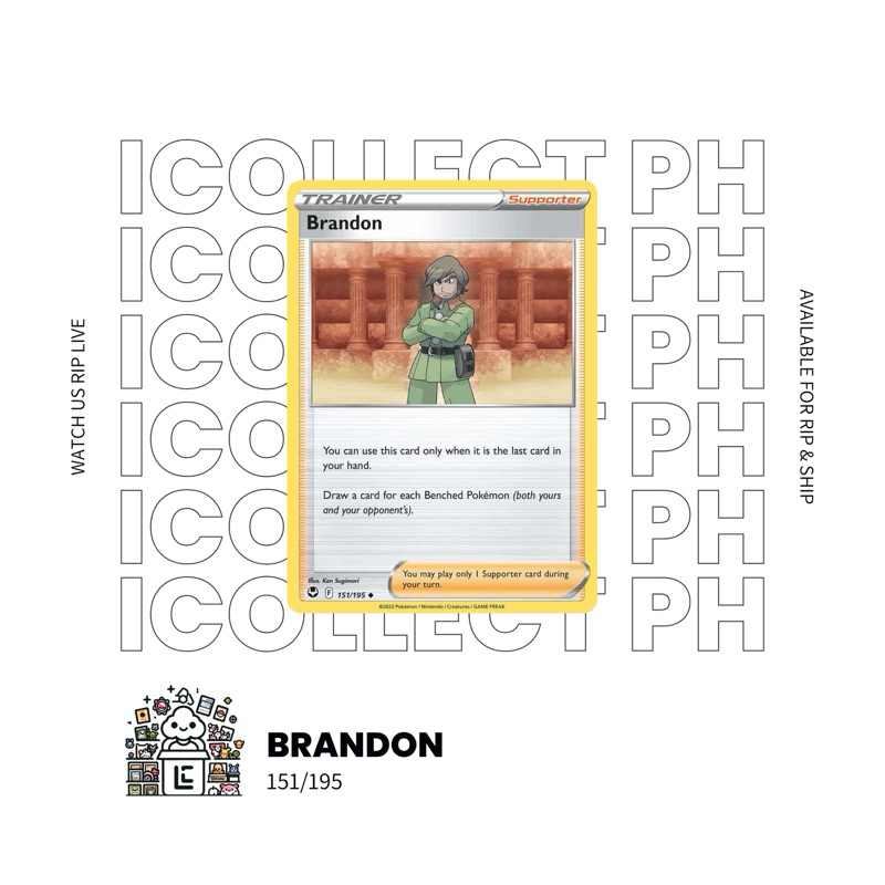 Pokémon TCG: Trainer Brandon | Shopee Philippines