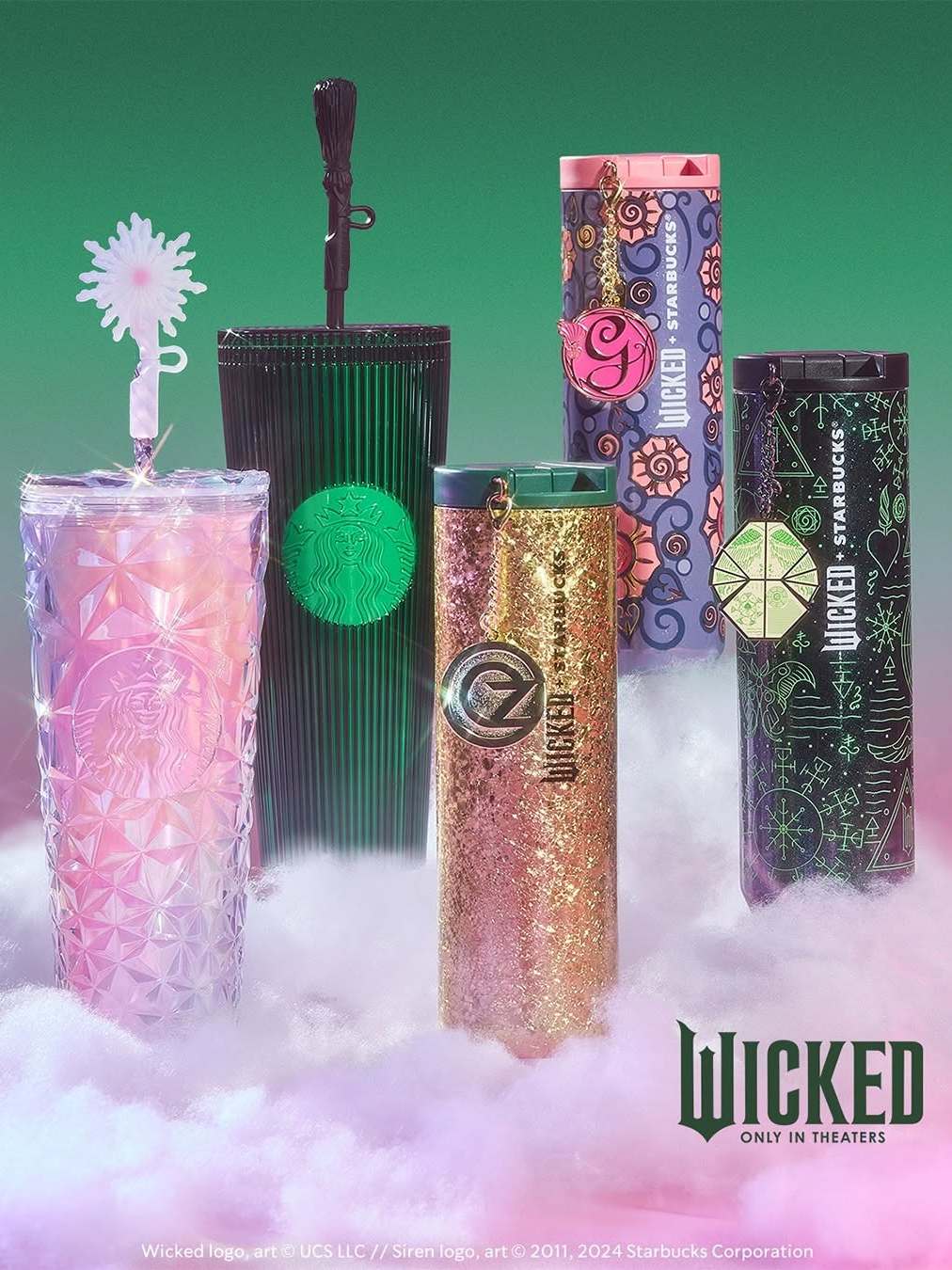 Starbucks x Wicked Collab Collection of Tumblers and Cold Cups ...