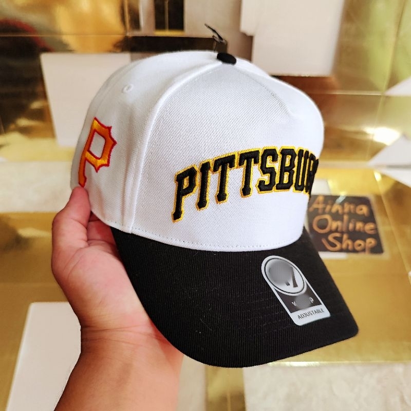 Baseball Cap Pittsburgh A-frame curvebrim snapback | Shopee Philippines
