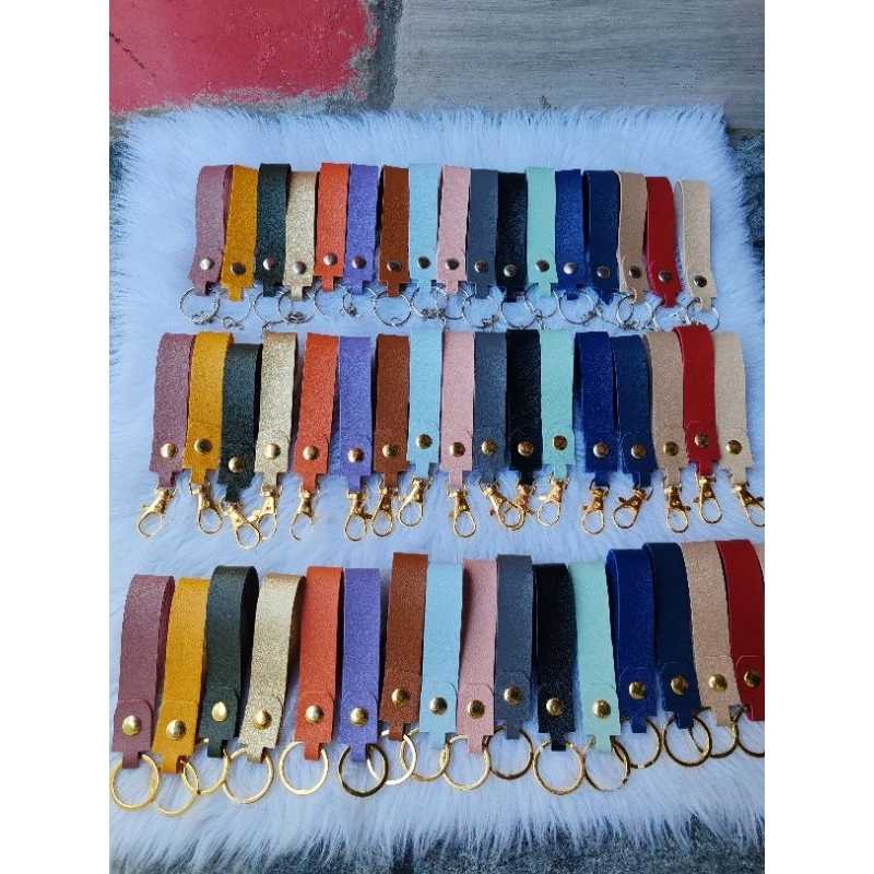 Leather Keychain 1.2mm thick plain | Shopee Philippines