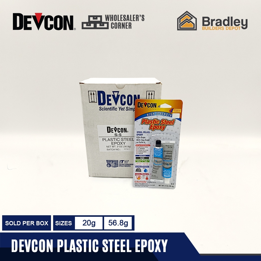 Devcon Plastic Steel Epoxy SOLD PER BOX(20g | 56.8g) | Shopee Philippines