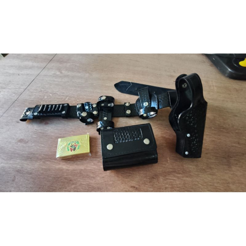 SET BELT WITH MEDKIT LEATHER pouch | Shopee Philippines