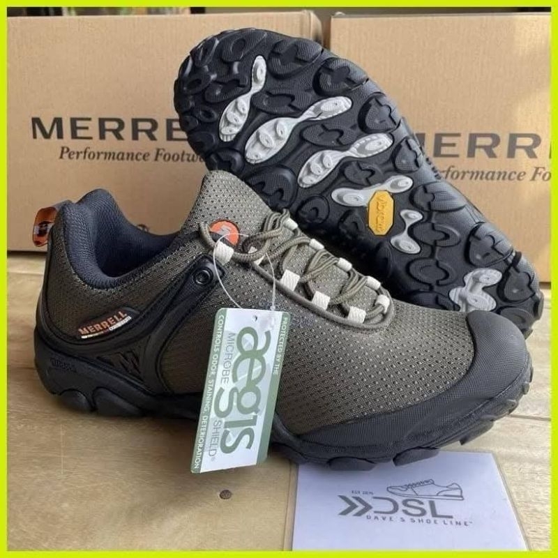 armygreen prime lace merrel men shoes class A | Shopee Philippines