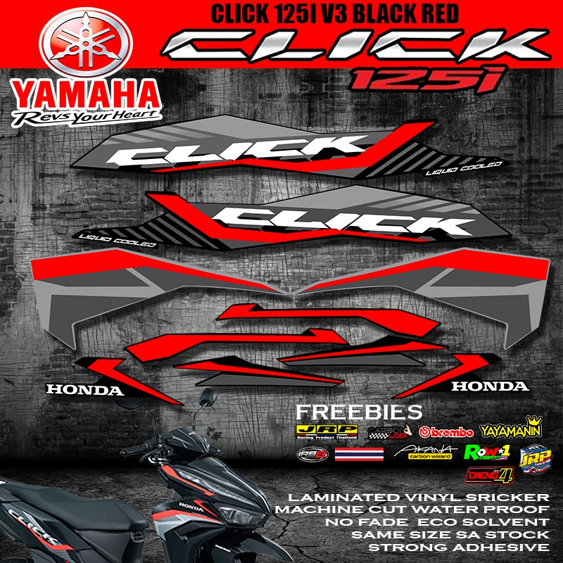 HONDA CLICK 125I V3 DECALS STICKER WITH FREEBIES | Shopee Philippines