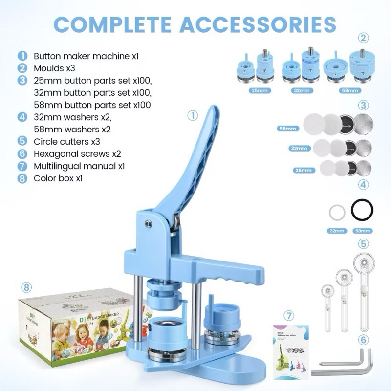 Button Pin Badge Maker (Preloved) | Shopee Philippines