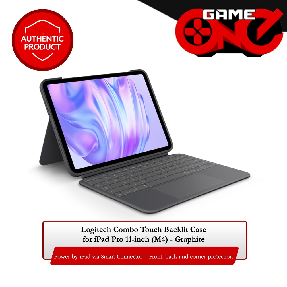 Logitech Combo Touch Backlit Detachable Keyboard Case for iPad Pro 11 ...