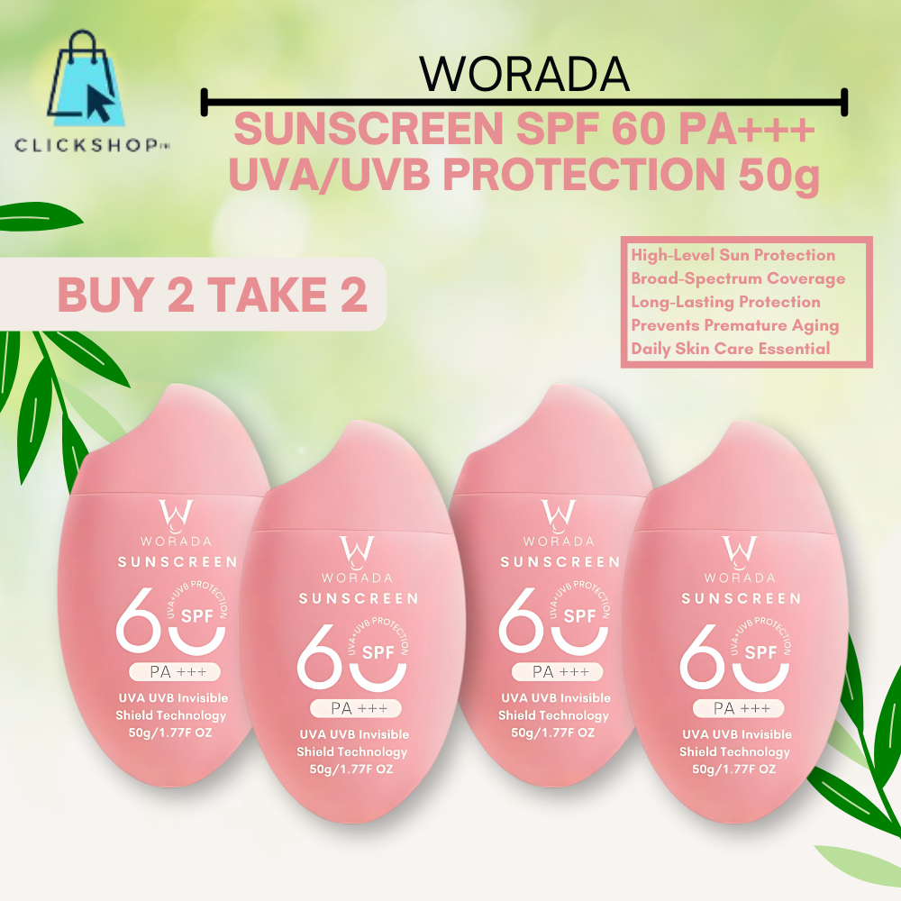 WORADA Whitening Sunscreen UV Protection SPF60 PA+++ Lightweight ...