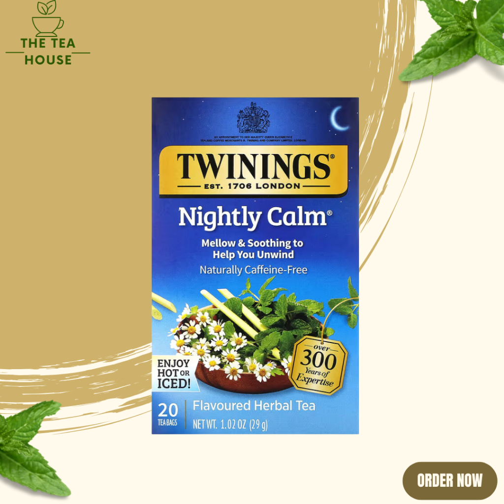 Twinings, Flavored Herbal Tea, Nightly Calm, Caffeine Free, 20 Tea Bags ...