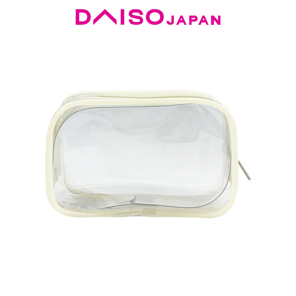 Daiso Mini PVC Pouch (Ivory White) | Shopee Philippines