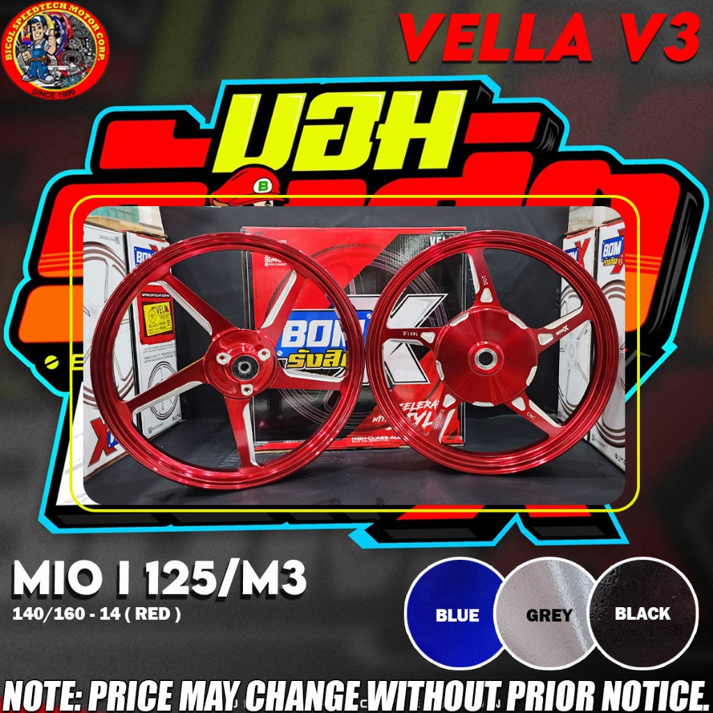 BOM RANGSIT MAGS MIO I 125/M3 BOM-X VELA V3 140/160 -14 (CM02MB) (RED ...