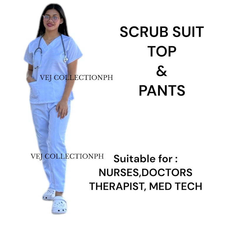 Scrub Suit ( NEUTRAL COLORS ) Top & Pants for Nurses , Doctors ...