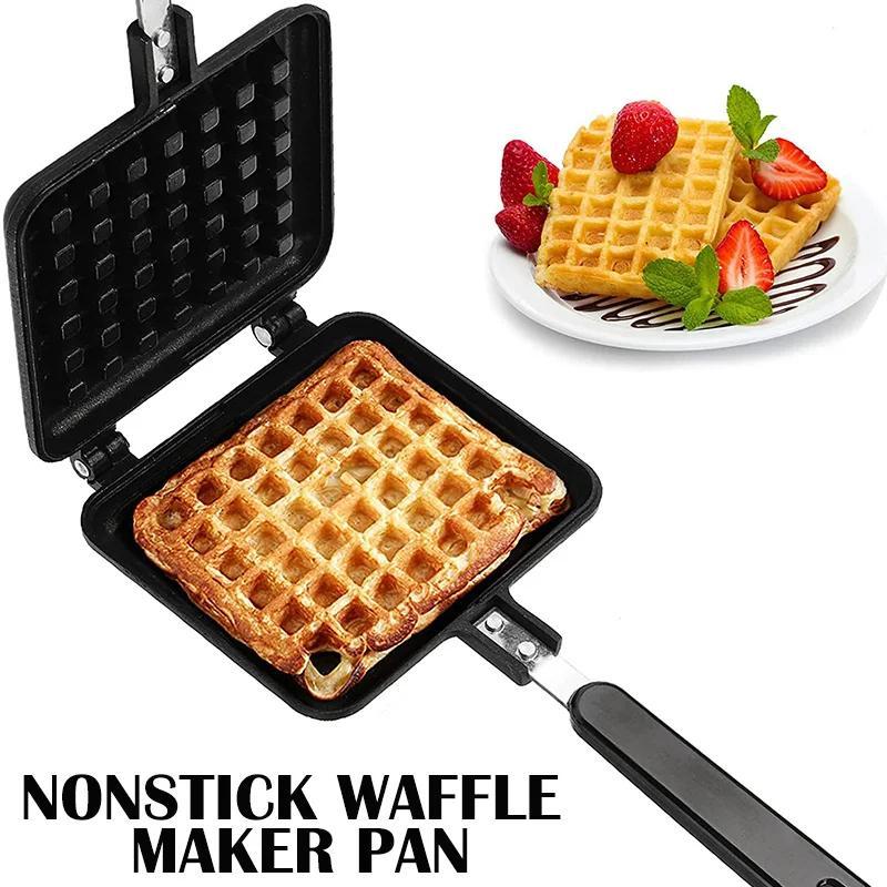 Cake Waffle Mold Waffles Pot Iron Baking Pan Portable Waffle Maker ...