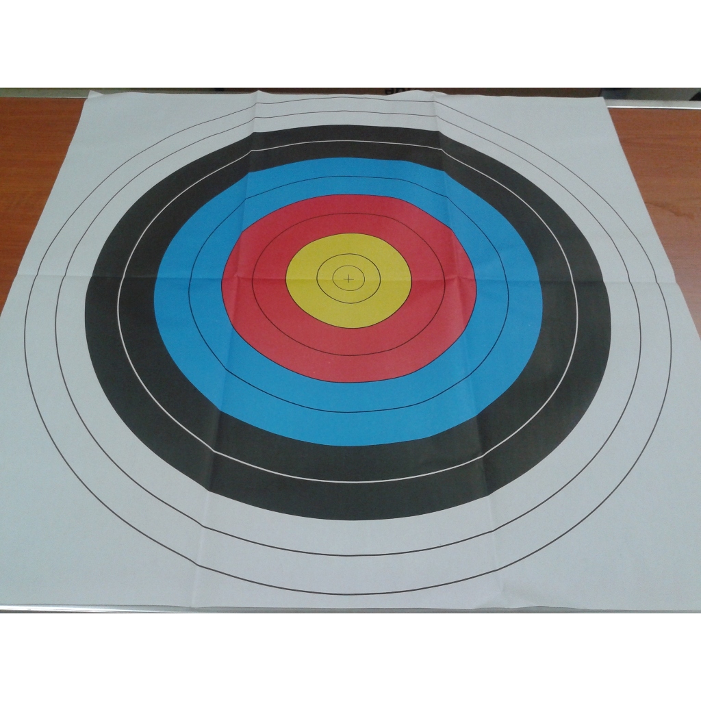 Target Paper Archery Target Paper 90x90 cm Olympic Standard | Shopee ...