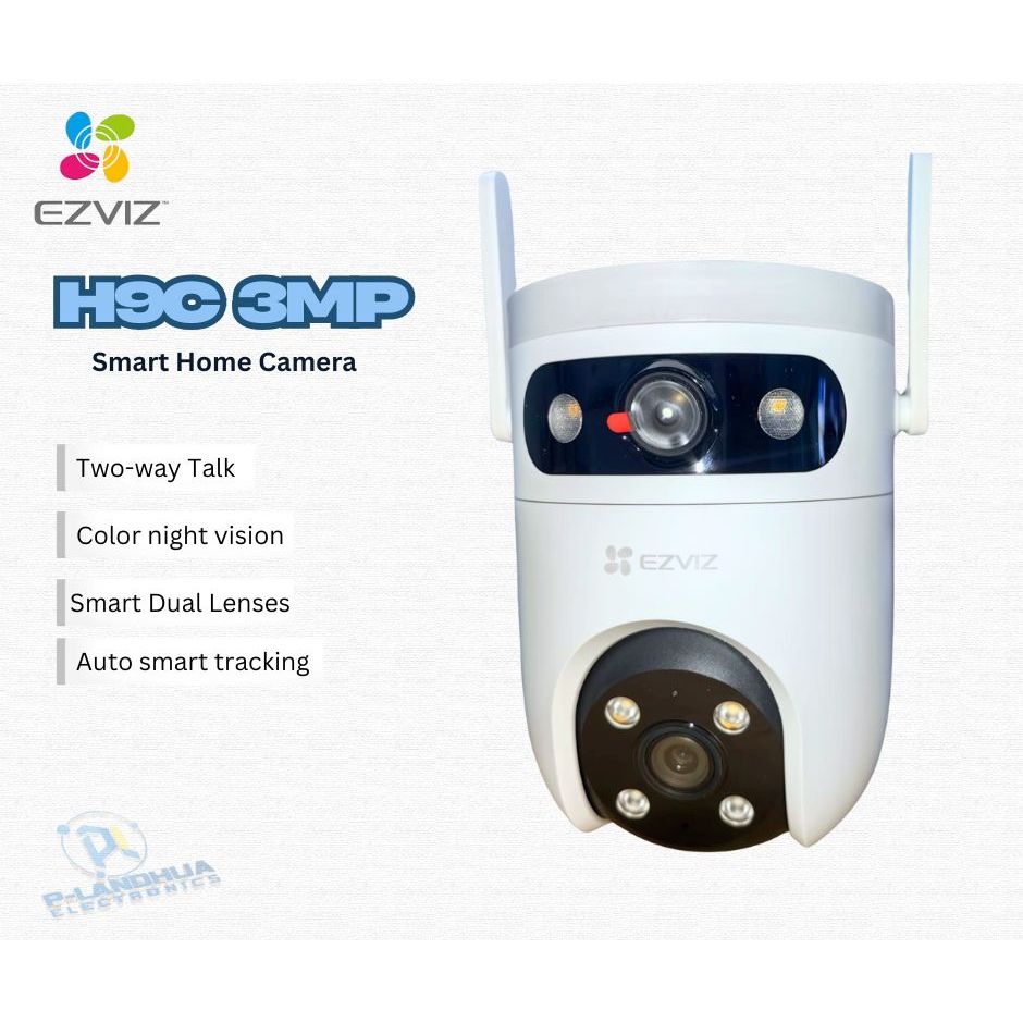 EZVIZ H9c Dual-Lens Pan & Tilt Wi-Fi Camera/Two-Way Talk/Active Defense ...