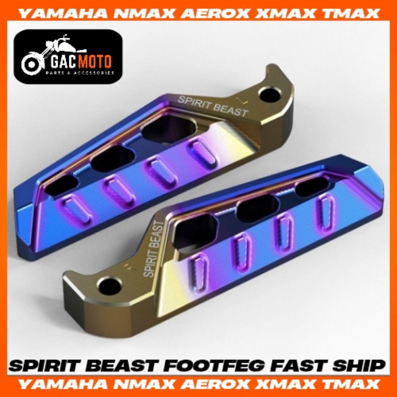 Spirit Beast Motorcycle Footrest Footpeg for Nmax V1-V3 Aerox V1-V3 ...