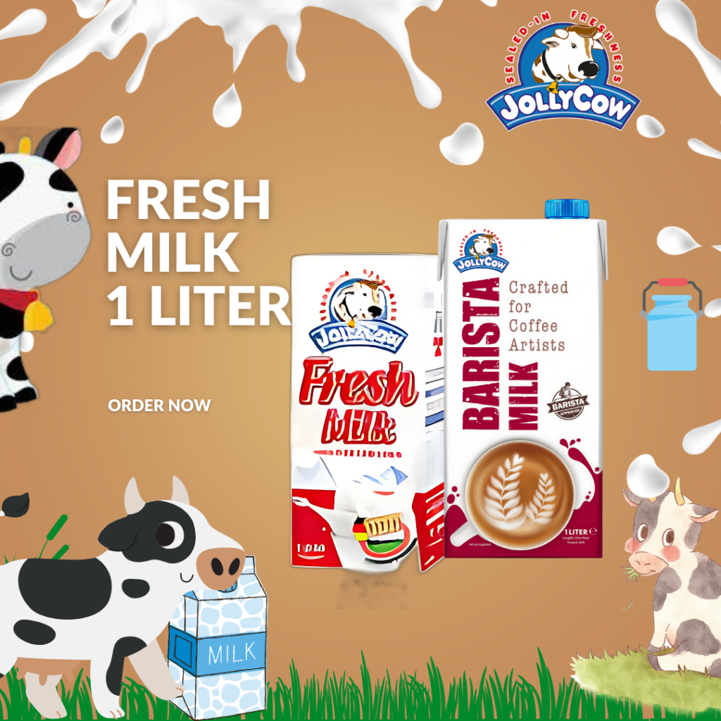Jolly Cow Dairy Milk 1Lx3 - Barista Milk and Fresh Milk - Milk for ...