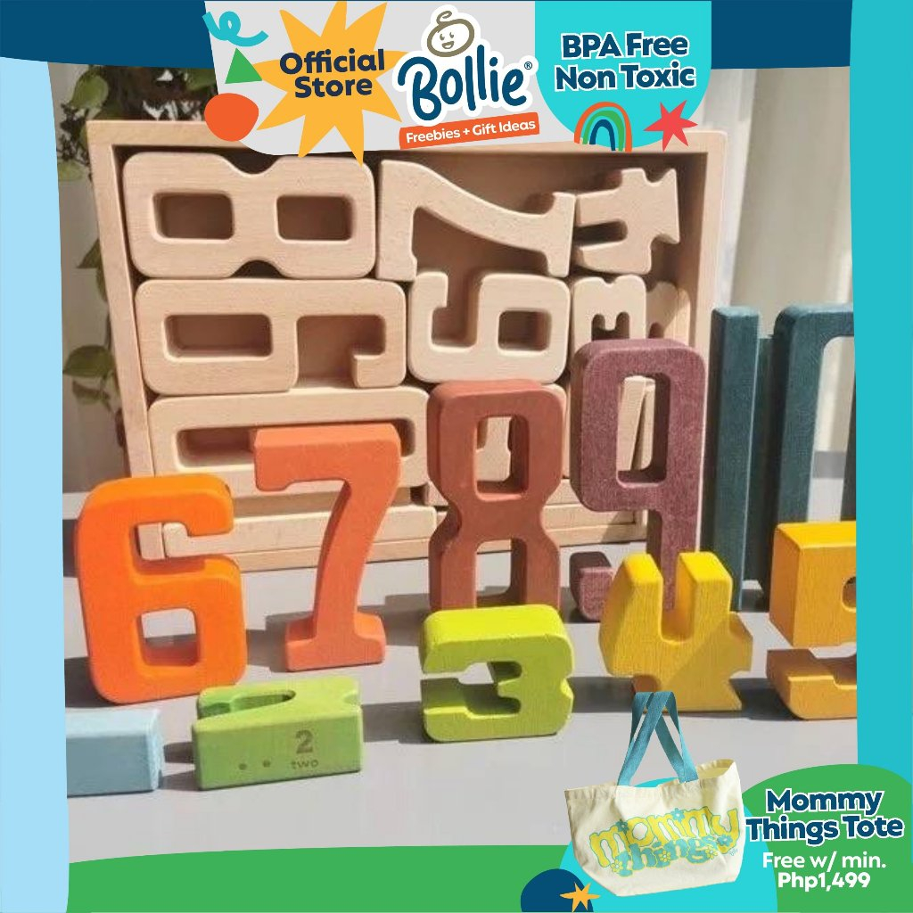 Bollie Baby Mini Colored Sum Blocks (Math Building Blocks Montessori ...