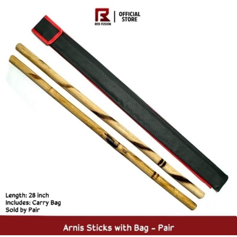 Arnis Stick Wood 28" with Bag Pair (New Improved) | Shopee Philippines