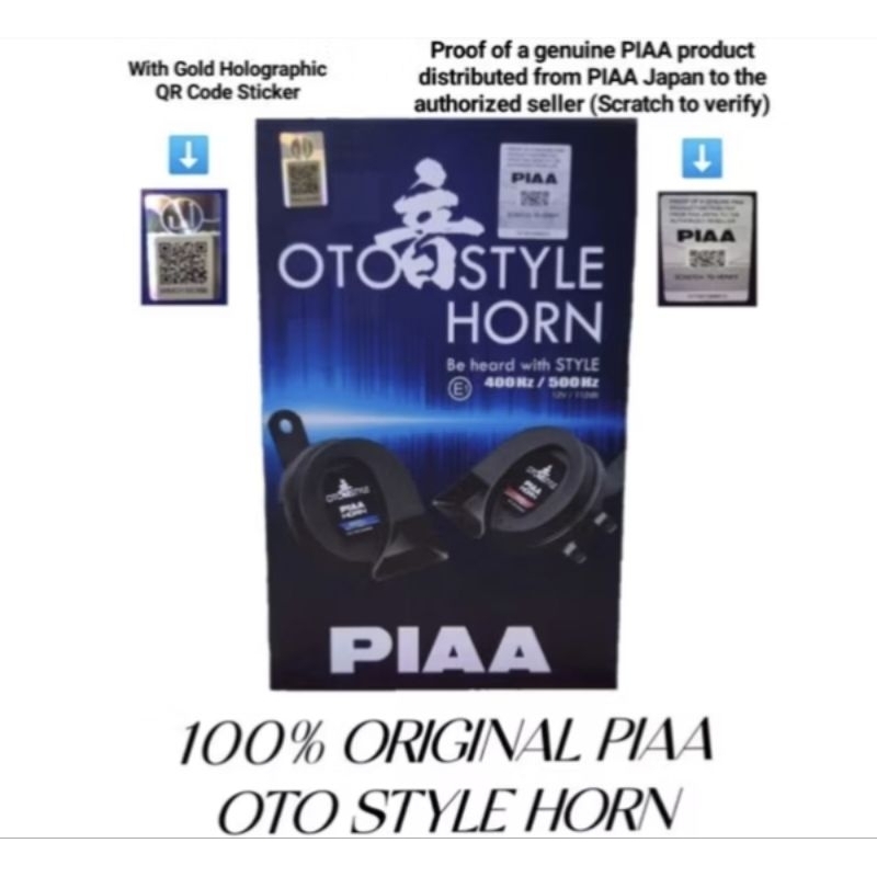 PIAA HORN ORIGINAL OTO STYLE 400Hz / 500Hz | 12V / 112dB Lowest Price | Shopee Philippines