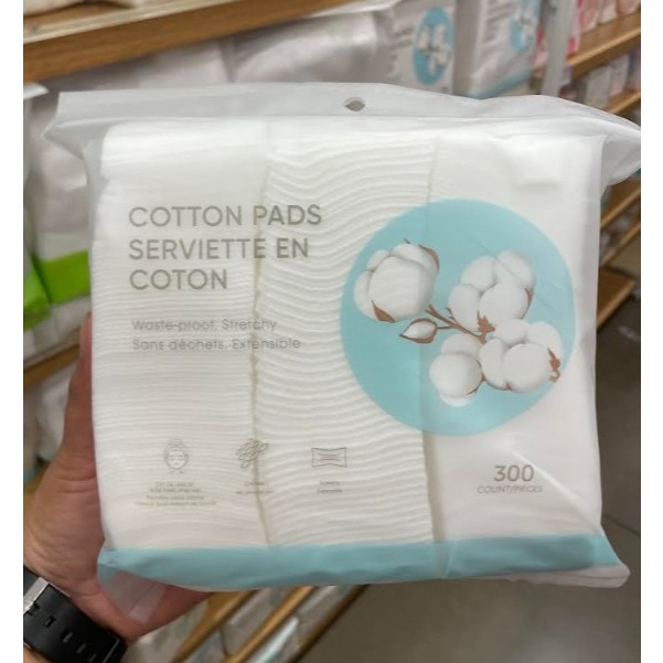 MINISO STRETCHY WASTE-PROOF COTTON PADS (300 COUNTS) | Shopee Philippines