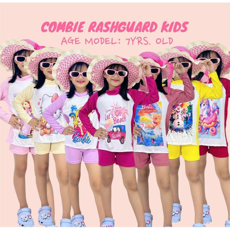 SUMMER COLLECTION RASH GUARD FOR KIDS GIRLS (1-10 YRS OLD) | Shopee ...